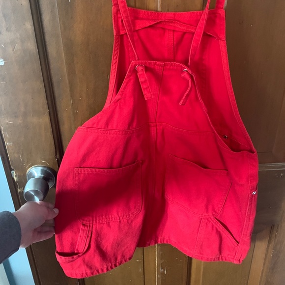 Forever 21 | Dresses | Red Overall Dress | Poshmark